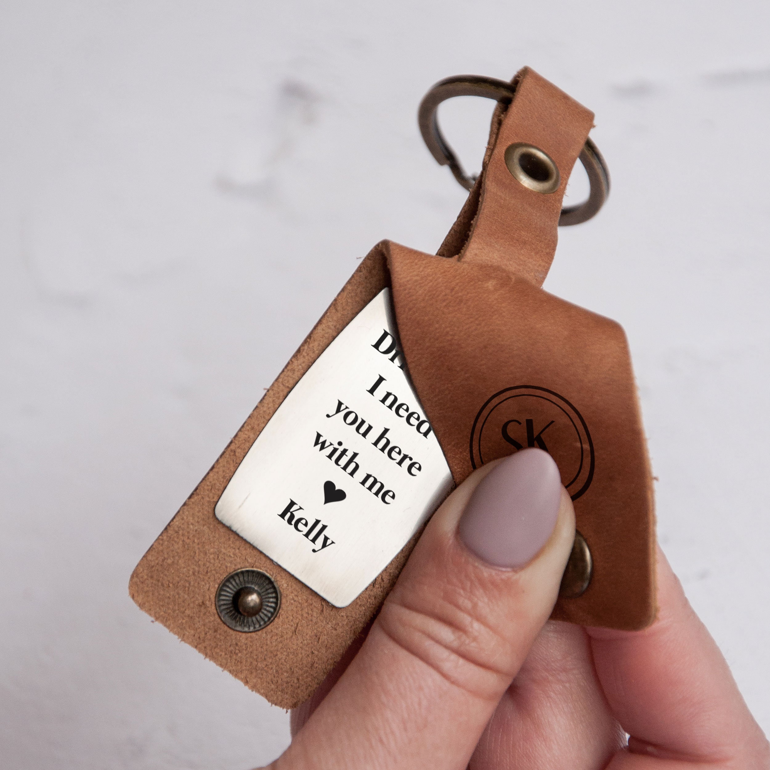 Drive Safe Keychain Personalized Photo Keychain Double Sided - Etsy