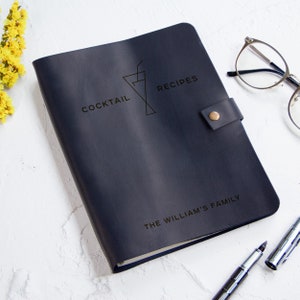 Cocktail Recipe Book Bar Recipe Book Bartender Gift Cocktail - Etsy