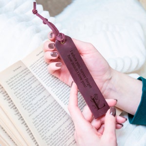 Personalized Bookmark, Genuine Leather Hand Made Bookmark, Custom ...