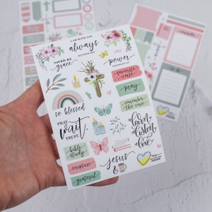 Add-on Bible Journaling Stickers, Christian Stickers, Bible Study ...