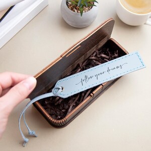 Personalized Leather Bookmark, Custom Bookmark, Bible Bookmark ...