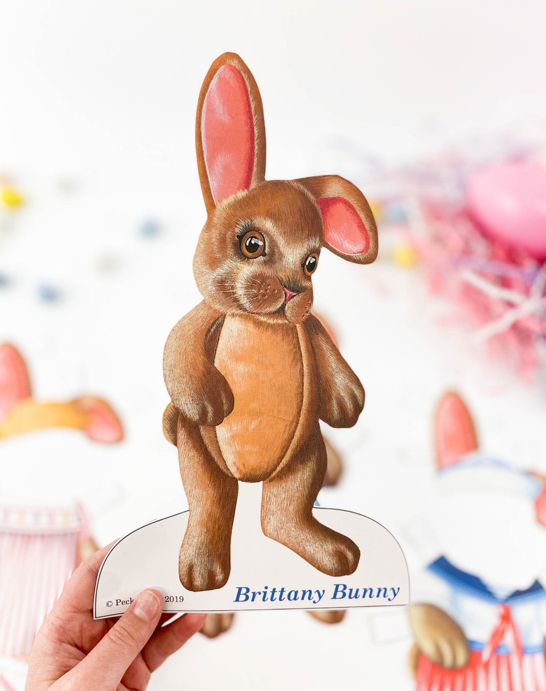 Bunny Paper Doll Printable-paper Dolls-instant Download-diy Craft-party ...