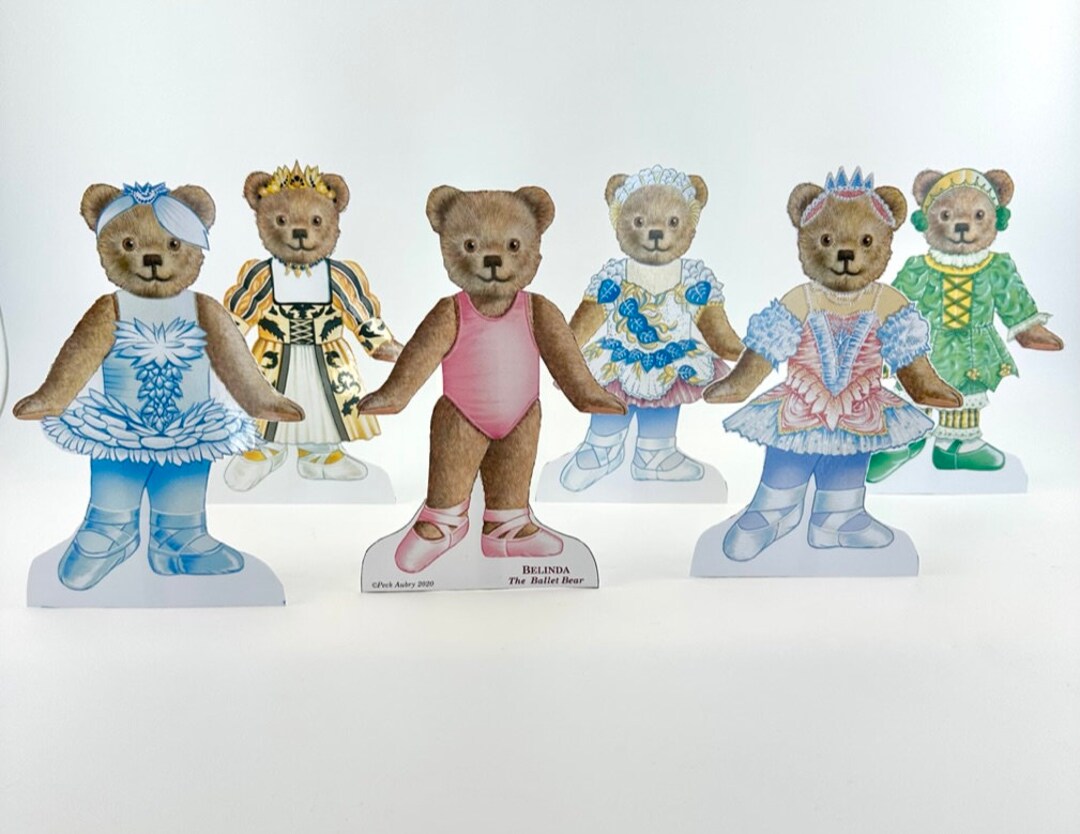 Printable Ballet Bear Paper Doll – DIY Craft Play Set (digital Download ...