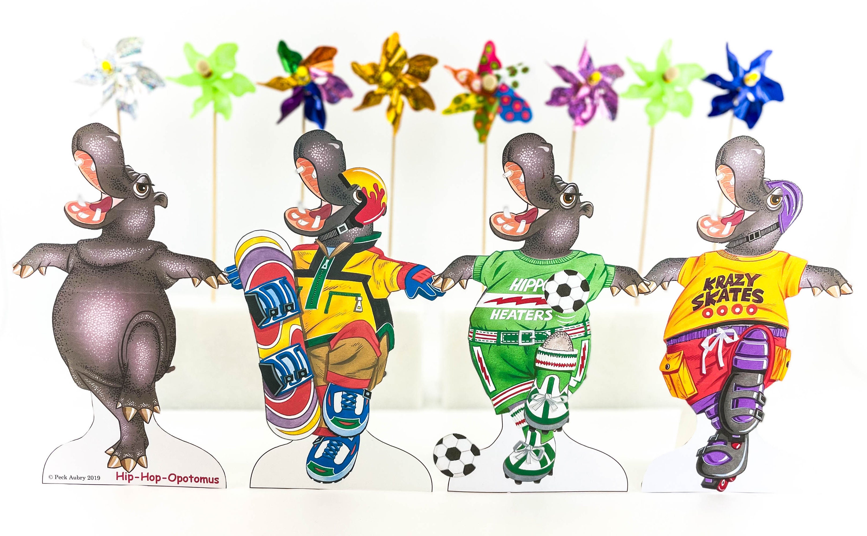 Hippopotamus Paper Doll Printable-paper Dolls-instant Download-diy ...