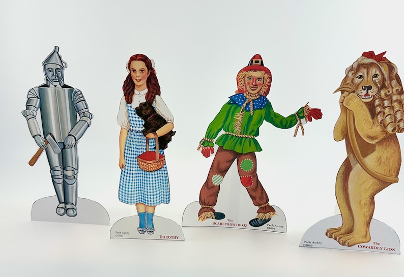 Wizard of Oz Paper Doll Set-instant Download, Colored and Black & White ...