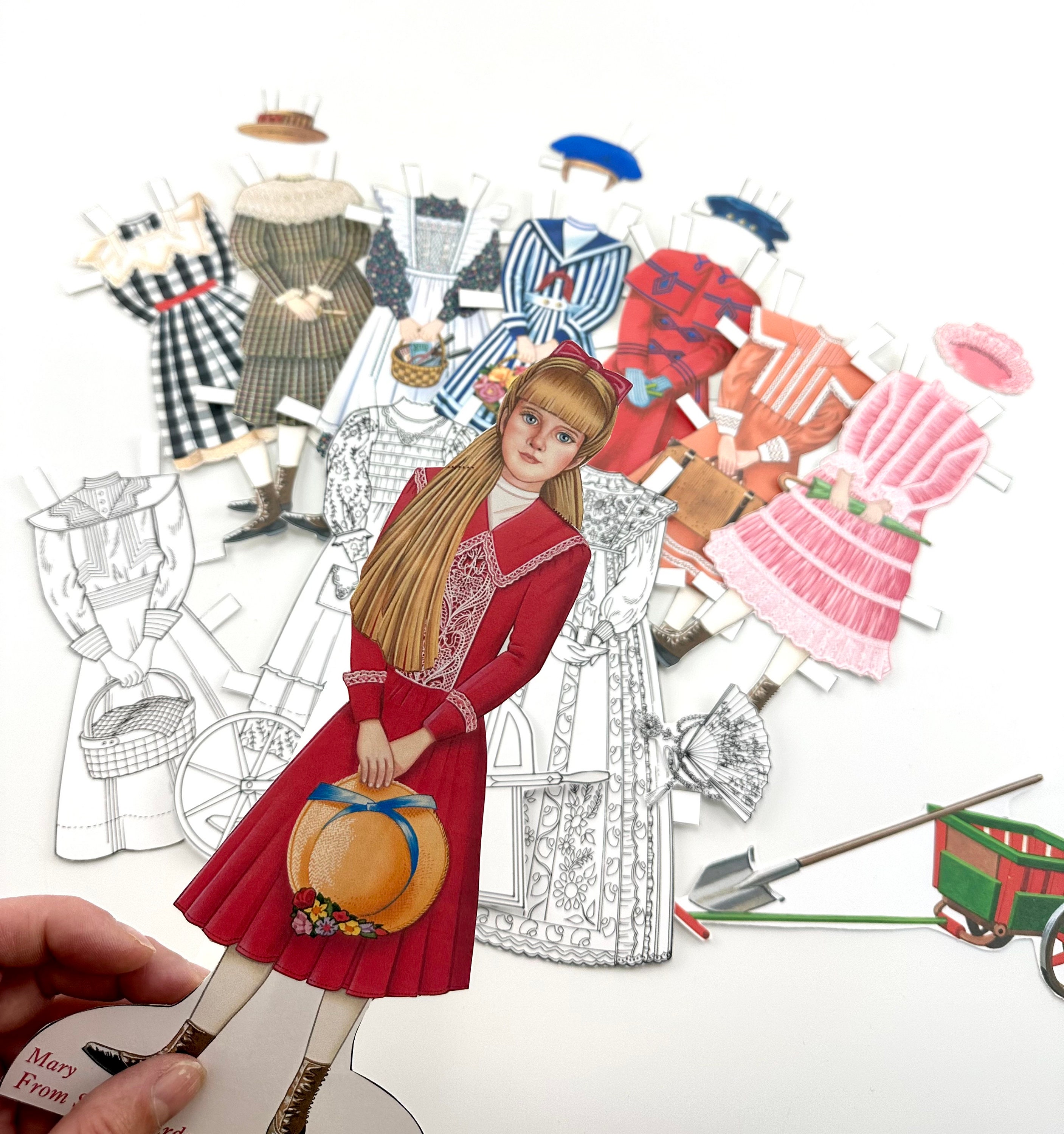 Enchanting Secret Garden Paper Doll Set - Instant Download, Classic ...