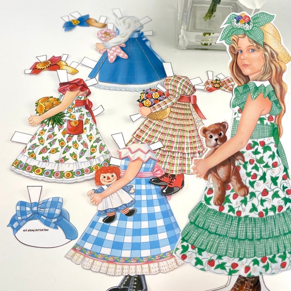 Cinderella Fairy Tale Paper Doll-instant Printable Download-dress up ...
