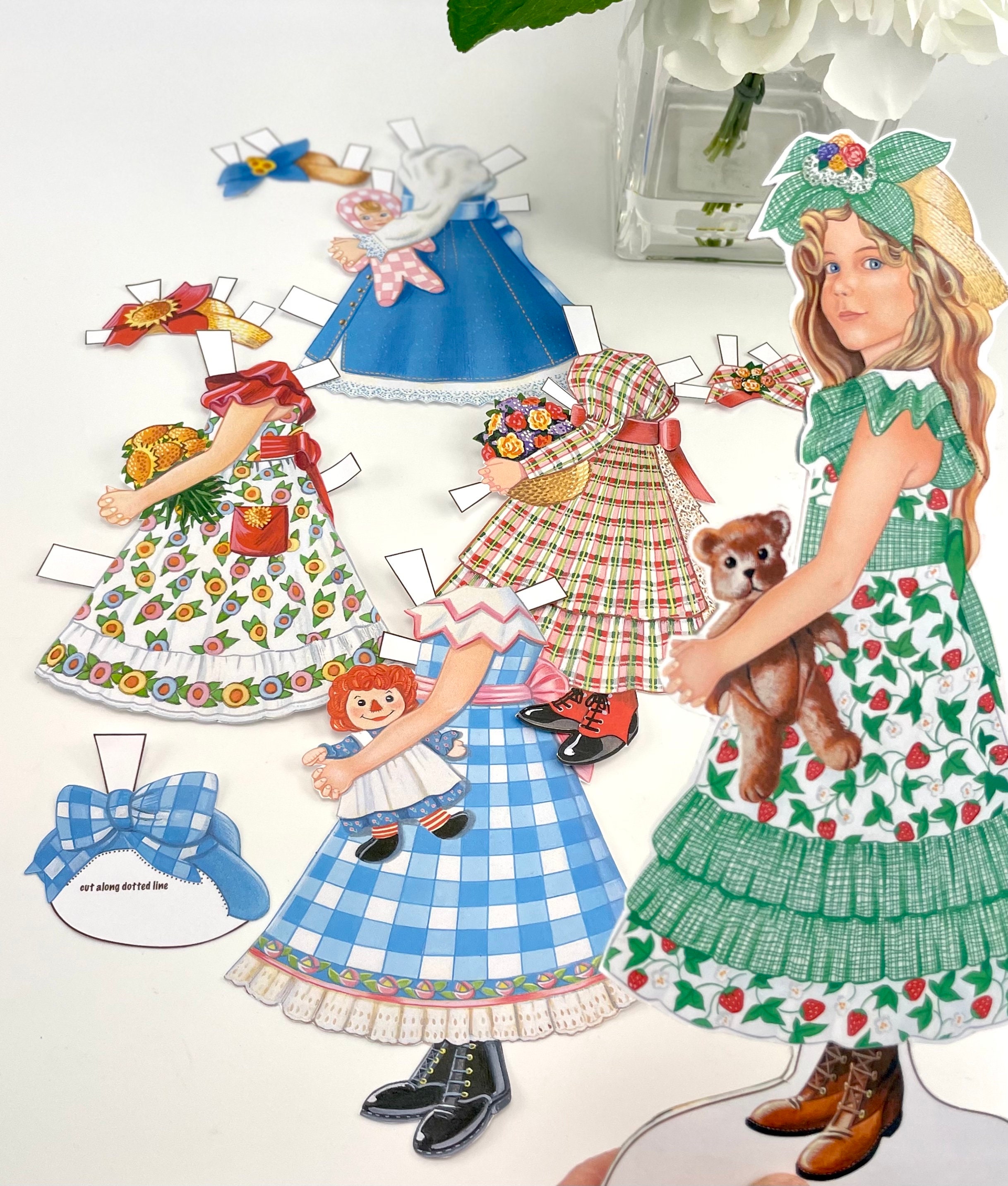Girl Paper Doll-papers Doll-fashions-pretend Play-instant Download ...
