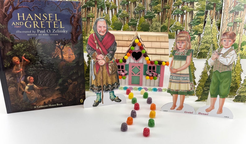 Hansel and Gretel Paper Dolls: Fairy Tale Dress-up, Coloring Pages ...