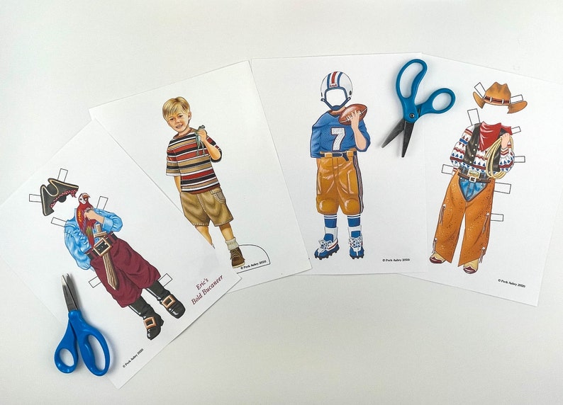 Boy Paper Doll-Printable Paper Dolls-Instant Download-DIY - Etsy México
