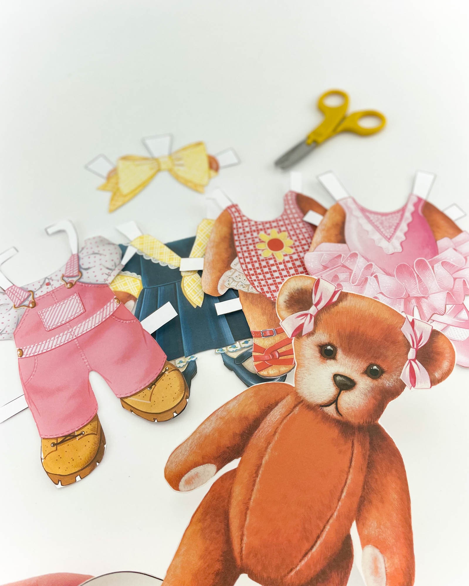 Bear Paper Doll Printable-paper Dolls-instant Download-diy Craft-paper ...