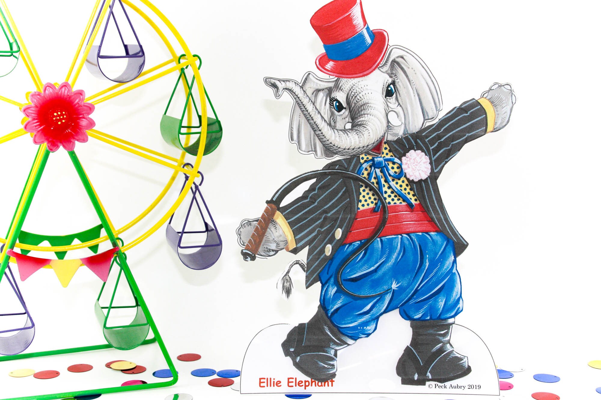 Elephant Paper Doll Printable-paper Dolls-instant Download-easy DIY ...