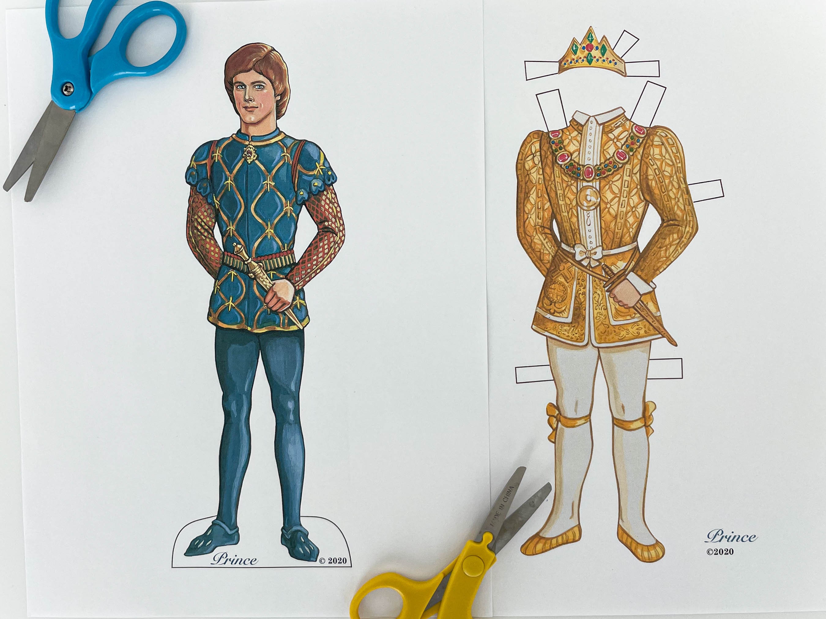 Cinderella Fairy Tale Paper Doll-instant Printable Download-dress up ...