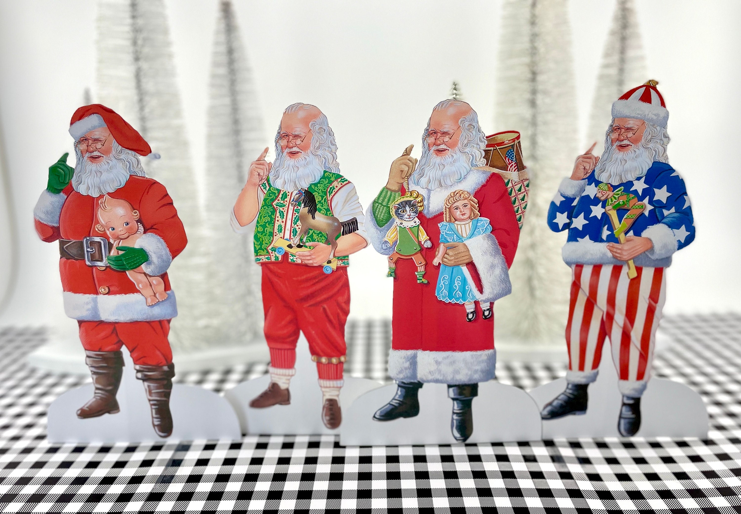 Santa Claus Paper Doll - Instant Download - Christmas DIY Craft ...
