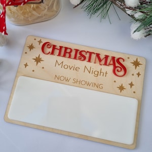 Christmas Movie Night Plaque, Christmas Films, Family Movie Night, Kids ...