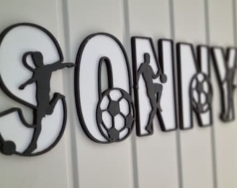 Football Alphabet Letters Football Sign Football Letters Boys Room ...