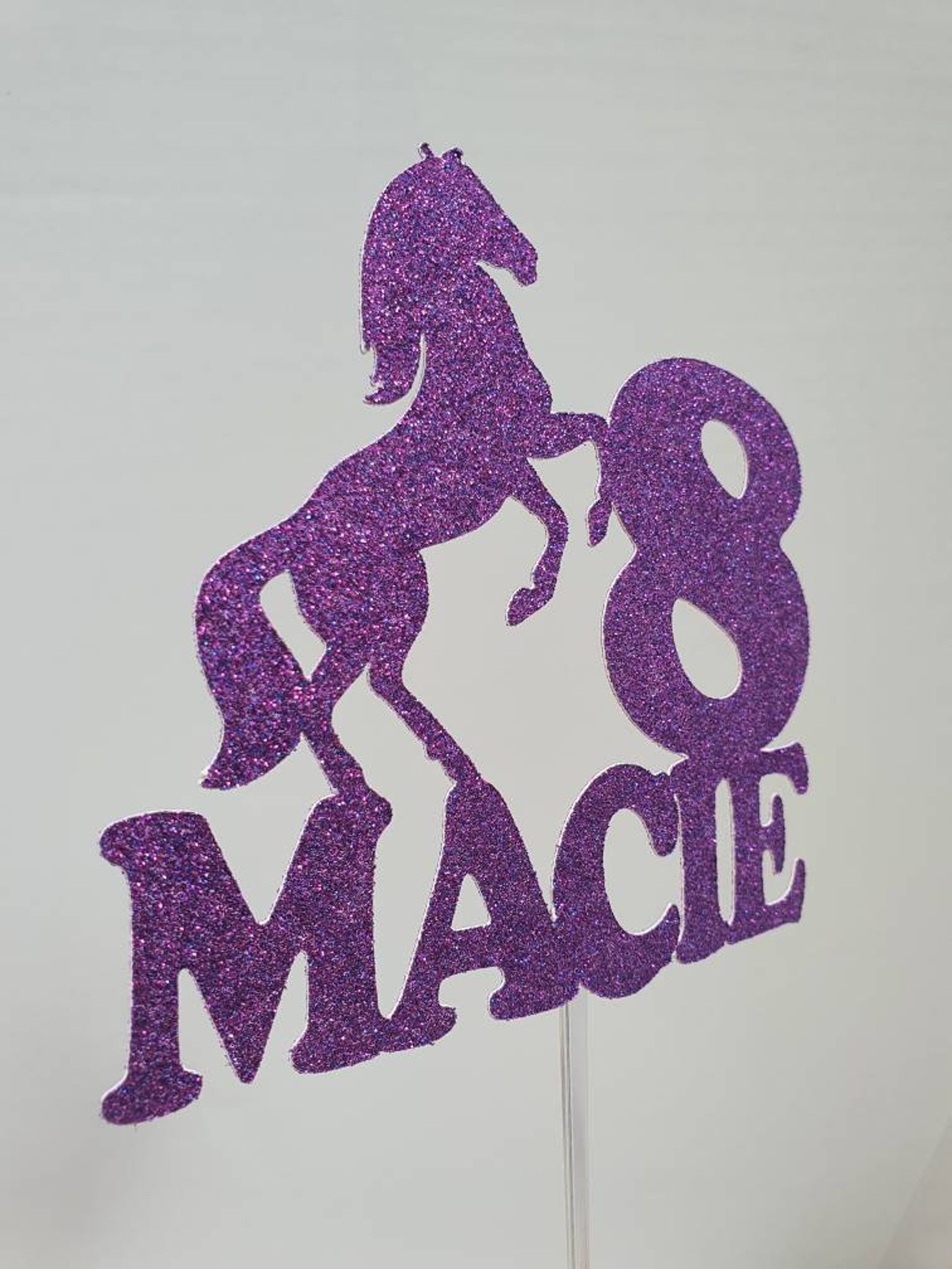 Topper de pastel de caballo personalizado decoraciones de - Etsy México