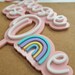 Acrylic Rainbow Cake Topper, Personalised First Birthday Cake Topper ...