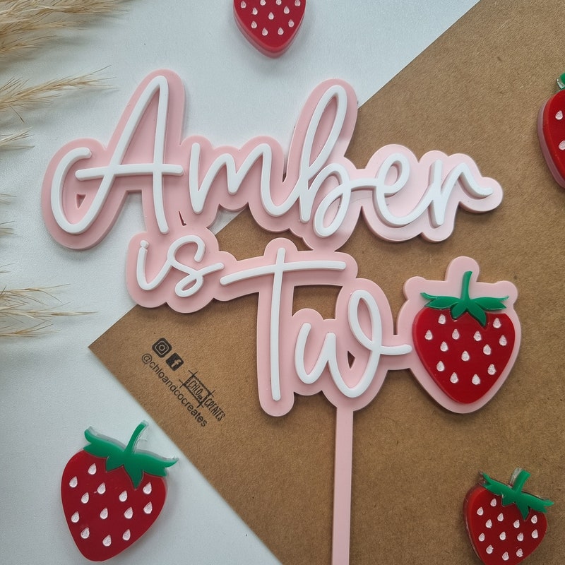 2 Sweet Cake Decorations - Etsy UK