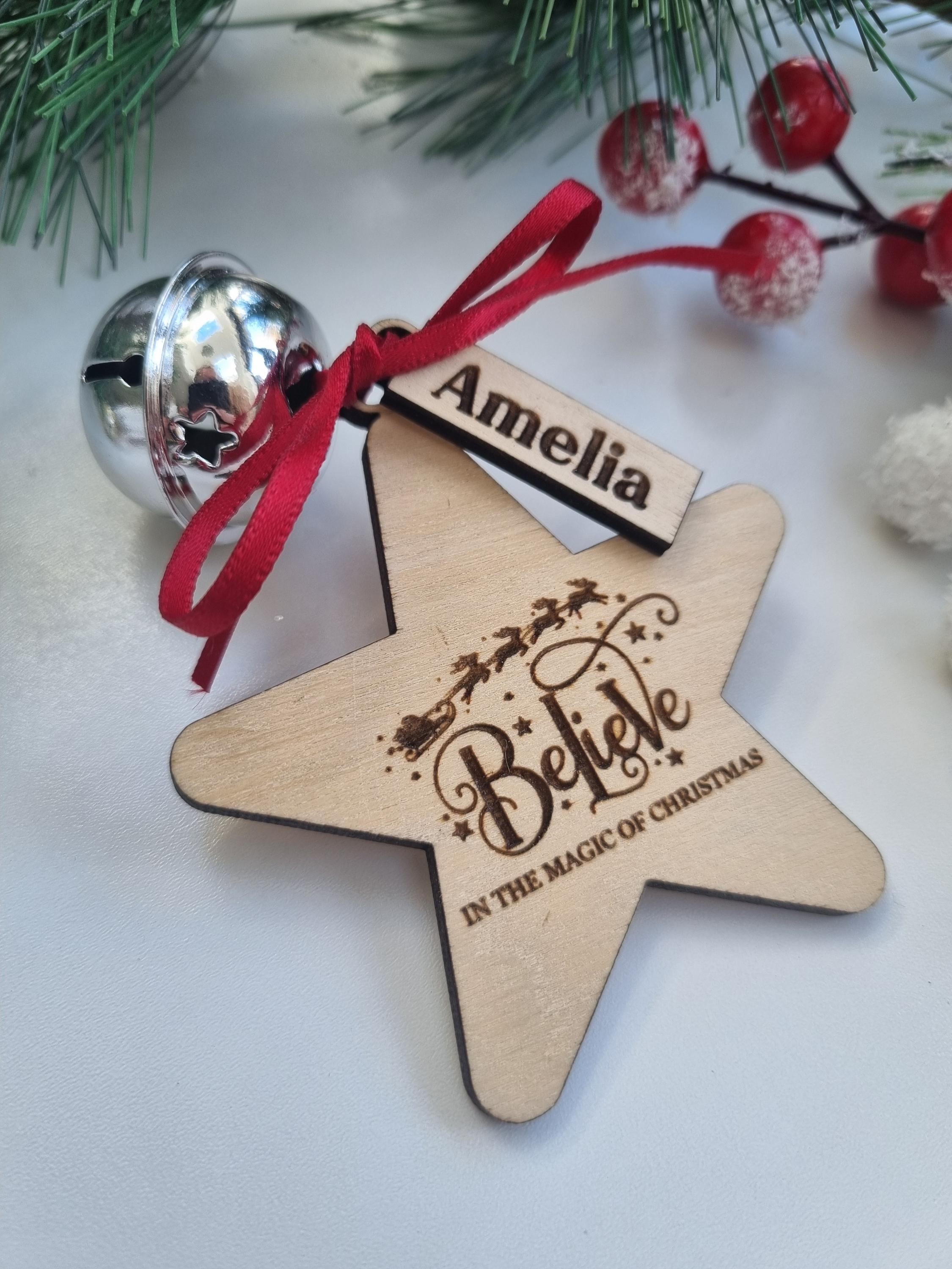 Personalised Believe Bell, Christmas Believe Bell, Believe in the Magic ...