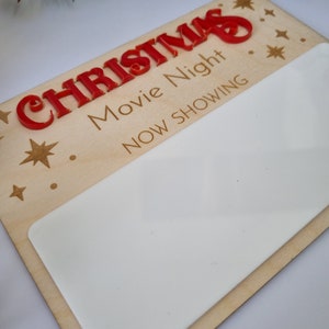 Christmas Movie Night Plaque, Christmas Films, Family Movie Night, Kids ...