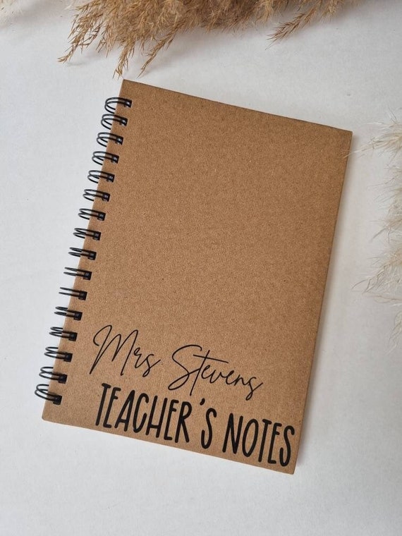 Personalised Teacher Notebook Teacher Gifts Thank You - Etsy