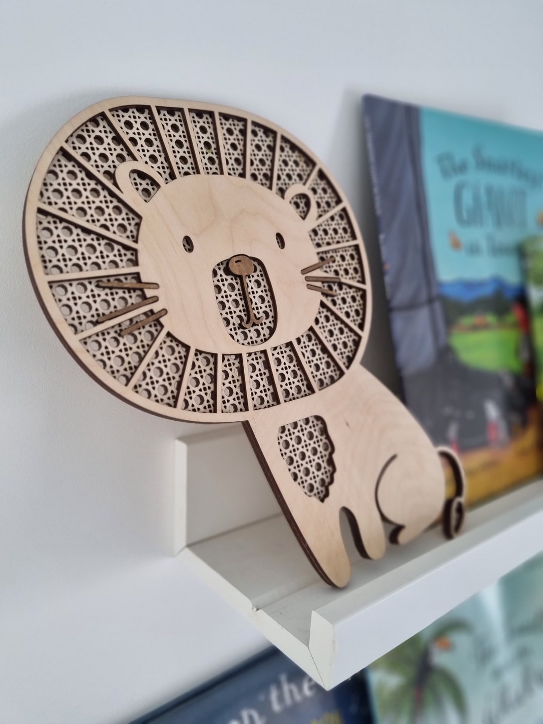 Wooden Lion Nursery Decor, Safari Nursery Decor, Wooden Wall Decor ...
