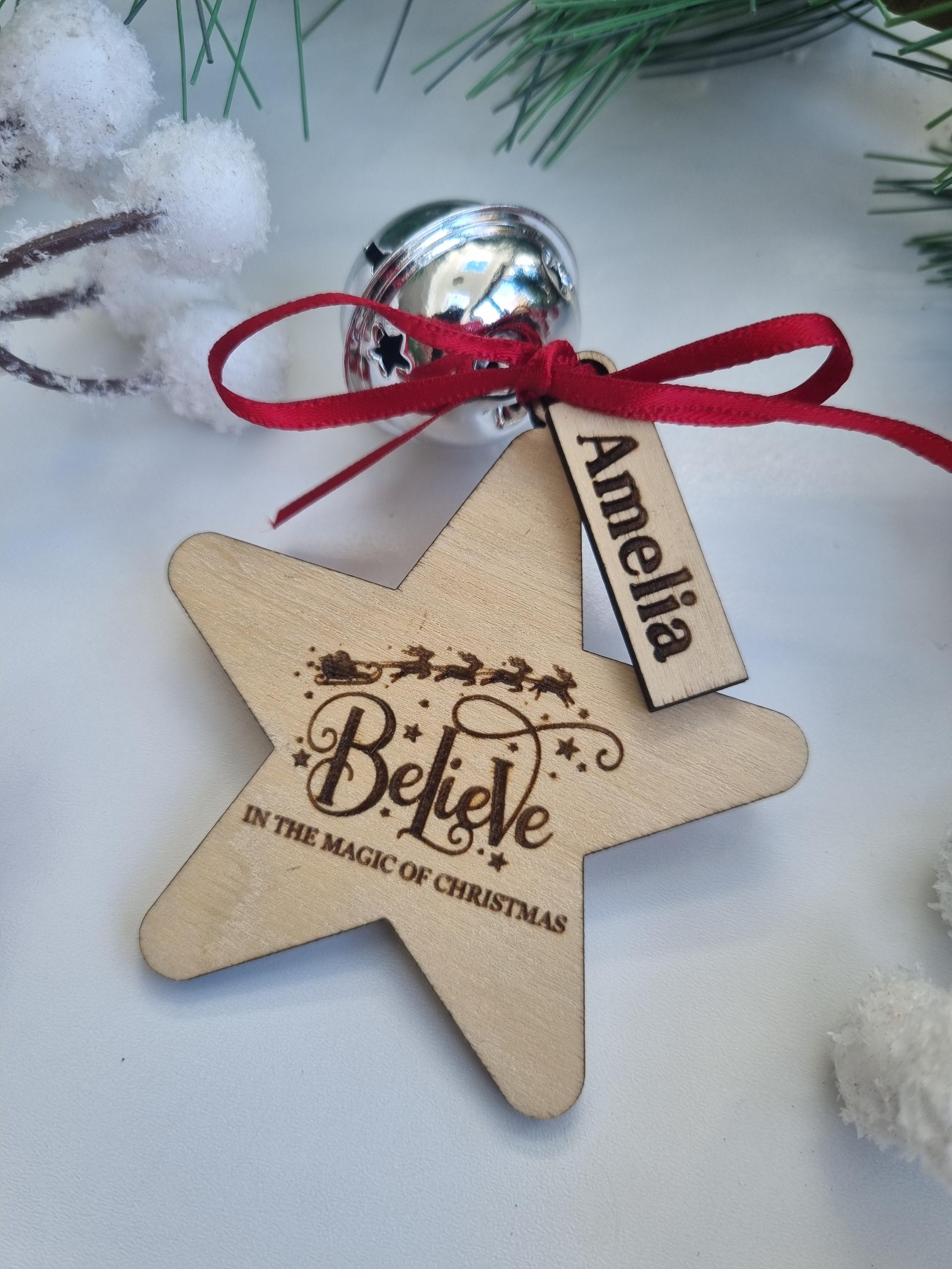 Personalised Believe Bell, Christmas Believe Bell, Believe in the Magic ...