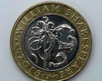 William Shakespeare 2016 2 Pound Coin - Etsy UK