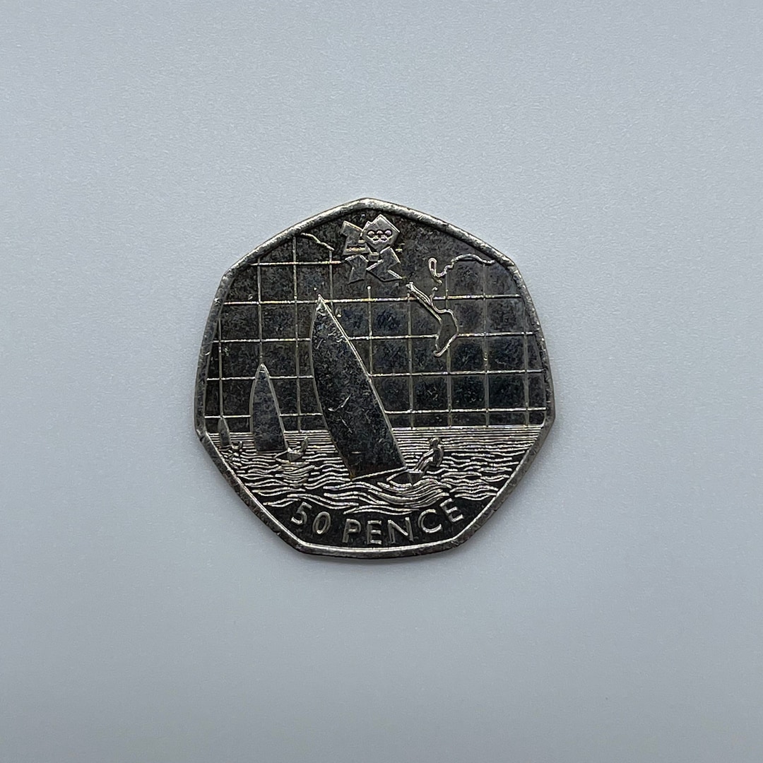 2011 London Olympics Sailing 50p Fifty Pence Coin Circulated ...