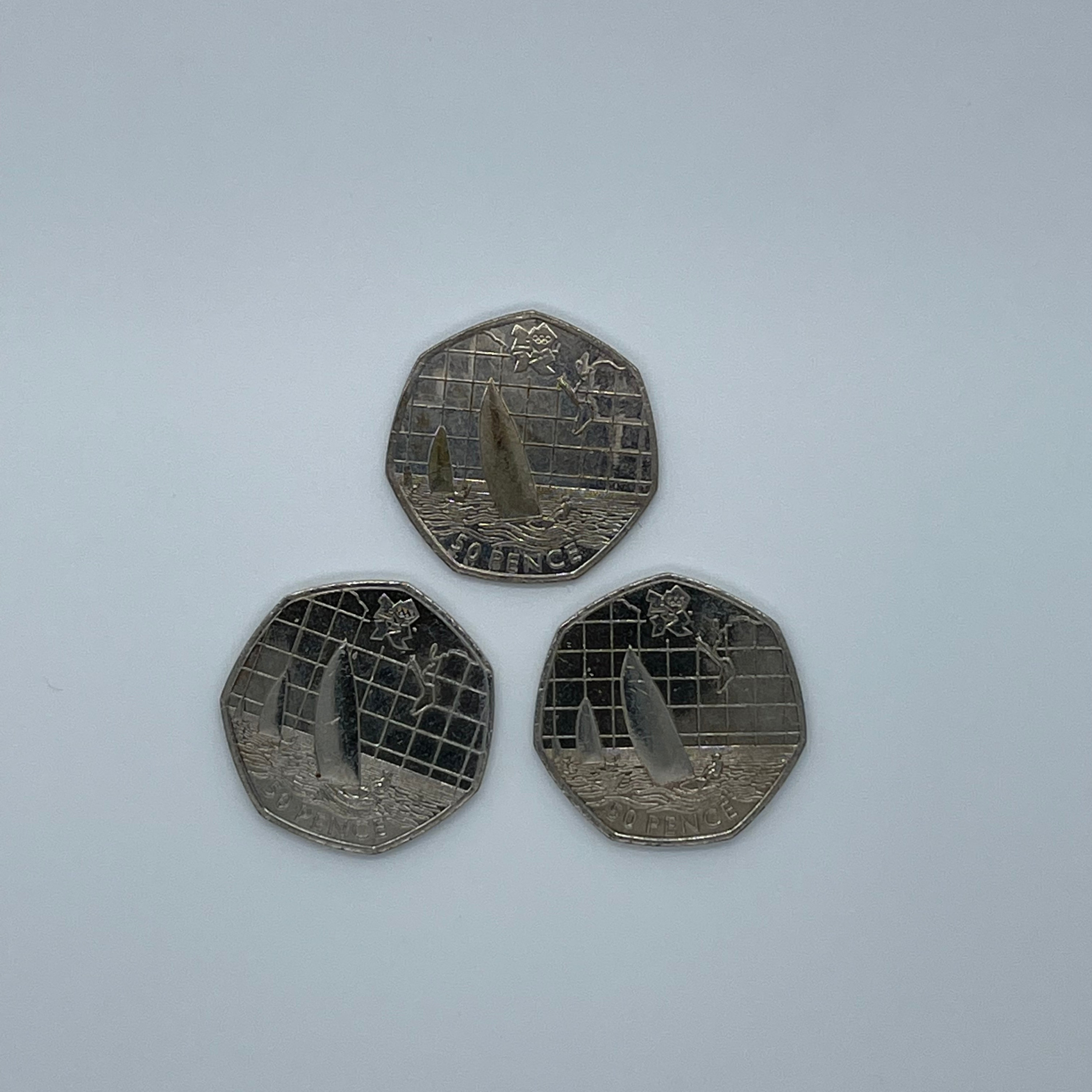 2011 London Olympics Sailing 50p Fifty Pence Coin Circulated ...