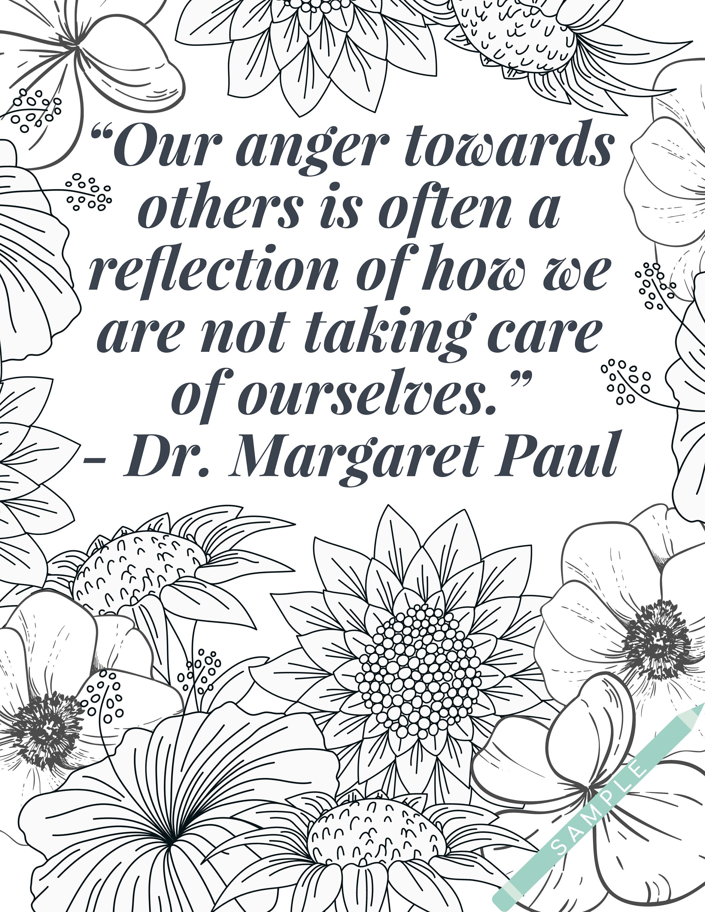 Self-reflection Colouring Book Mental Health Mindfulness - Etsy