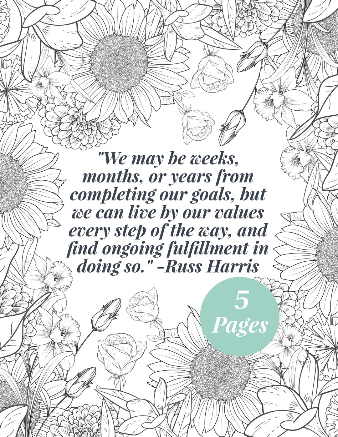 5 Goal Setting Colouring Pages (PDF) - Habits - Mental Health ...
