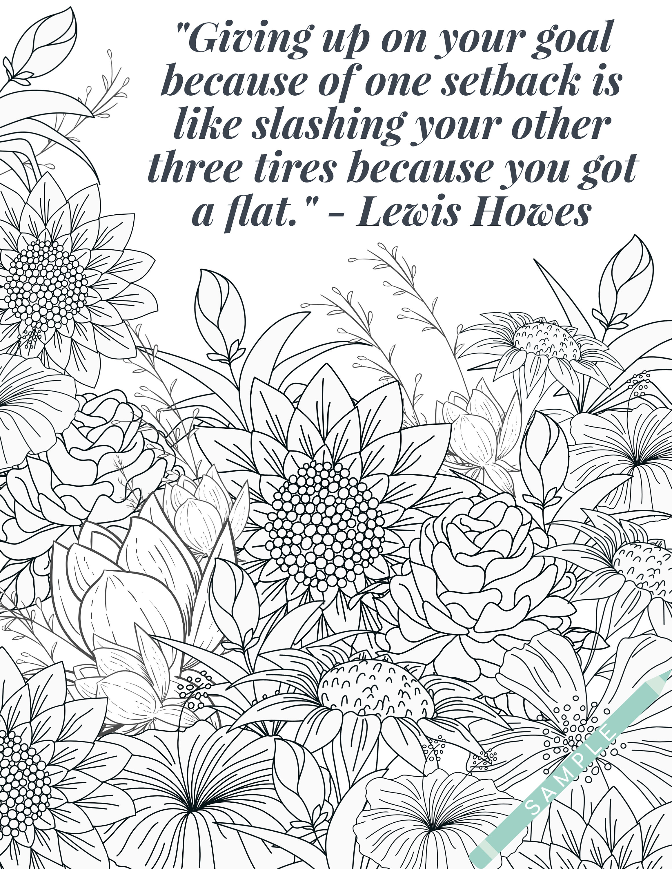 5 Goal Setting Colouring Pages (PDF) - Habits - Mental Health ...
