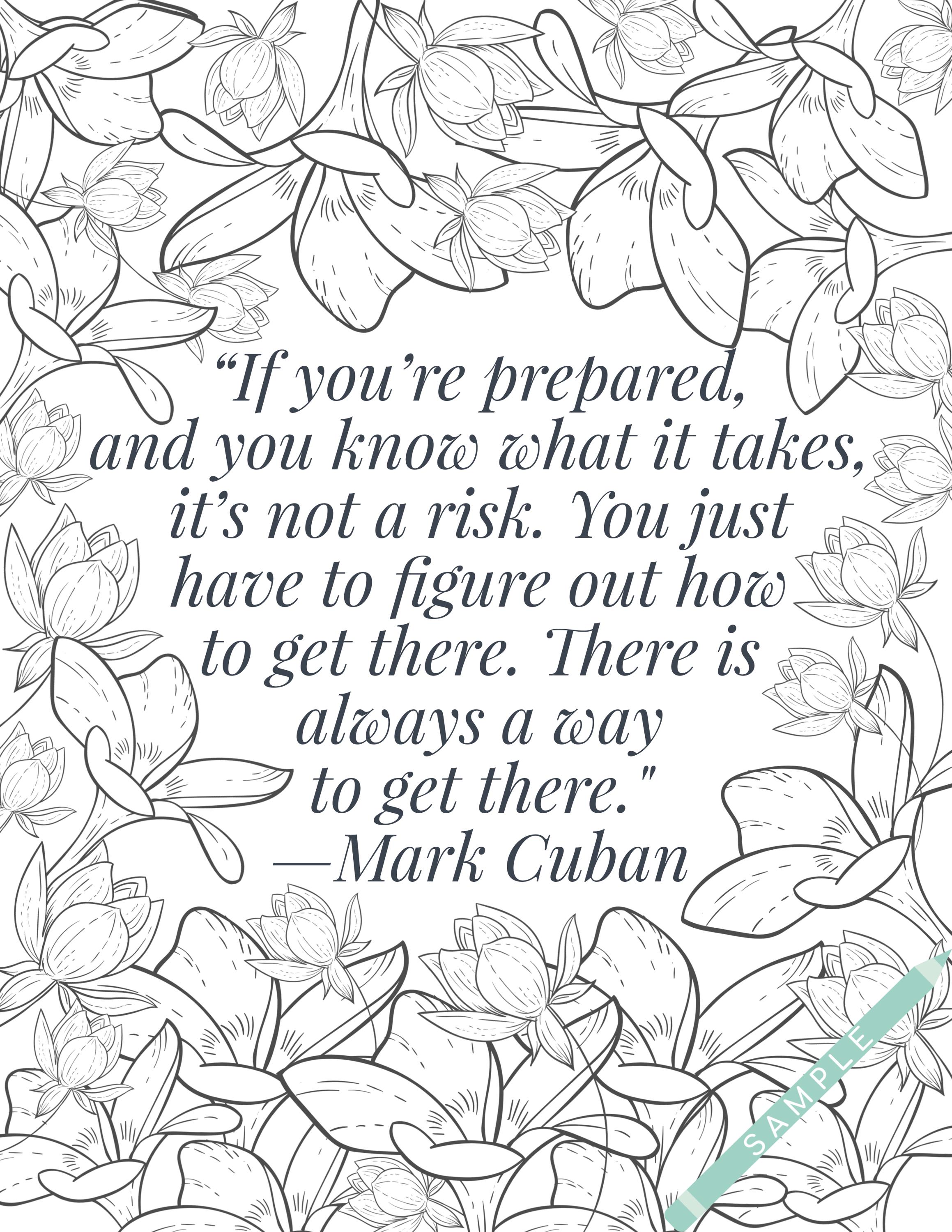 20 Motivational Colouring Pages (PDF) - Printable Colouring Book ...