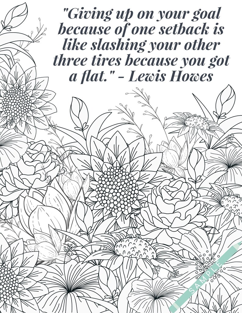 20 Motivational Colouring Pages (PDF) - Printable Colouring Book ...