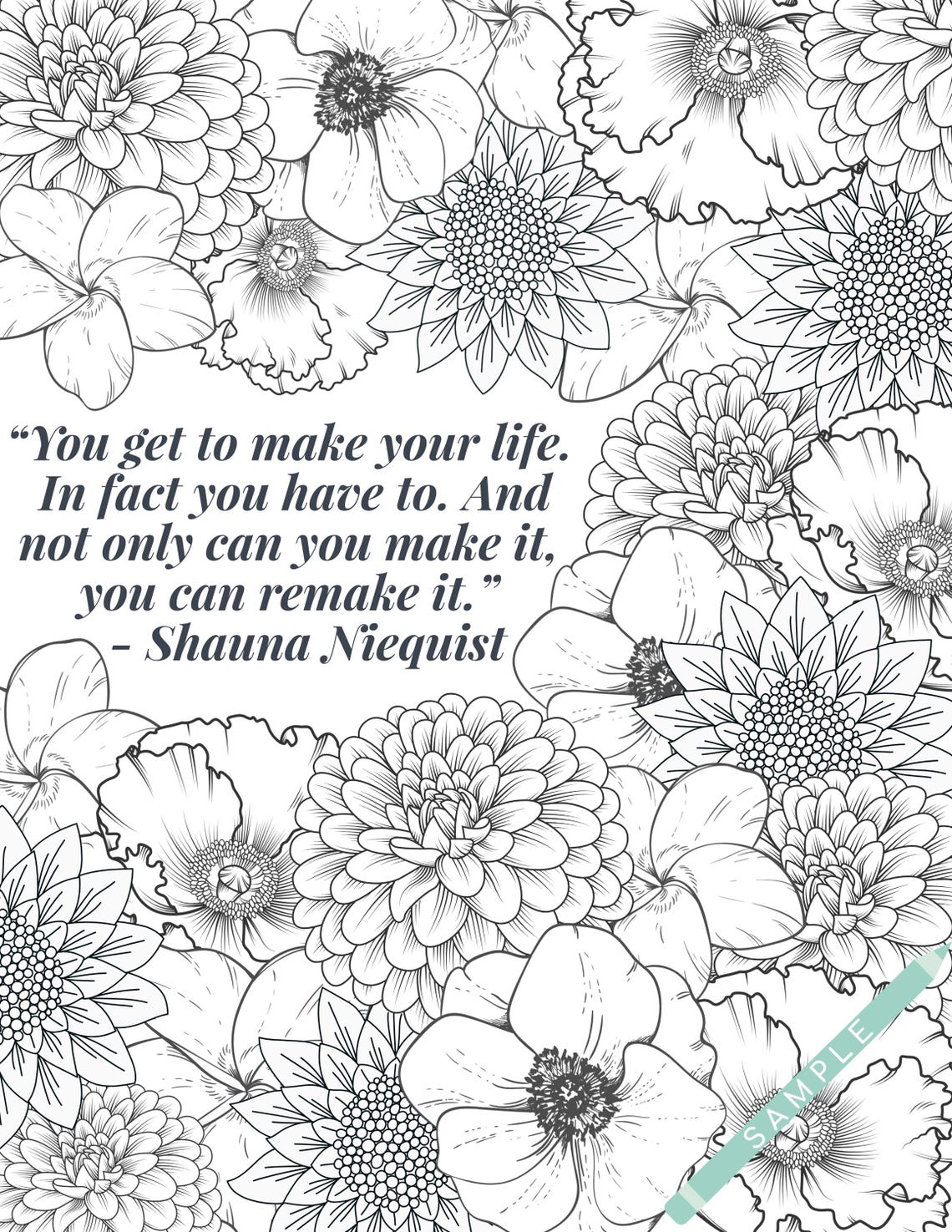 20 Motivational Colouring Pages (PDF) - Printable Colouring Book ...