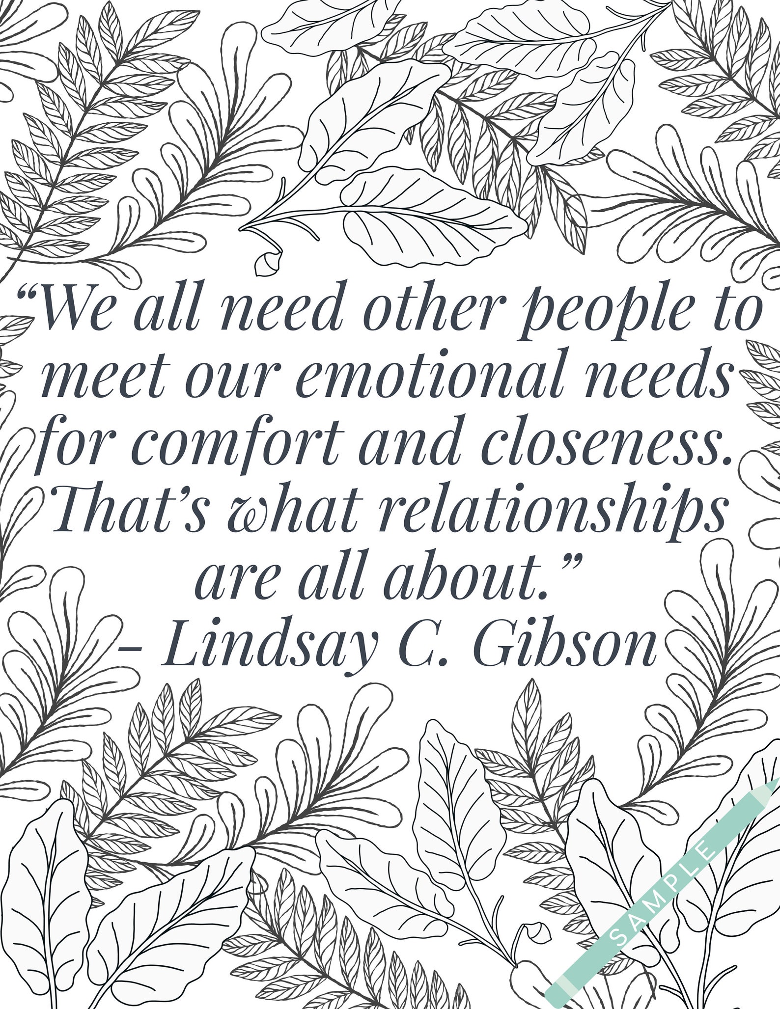 Colouring Page (PDF) - Lindsay C. Gibson - Family Dynamics - Family ...