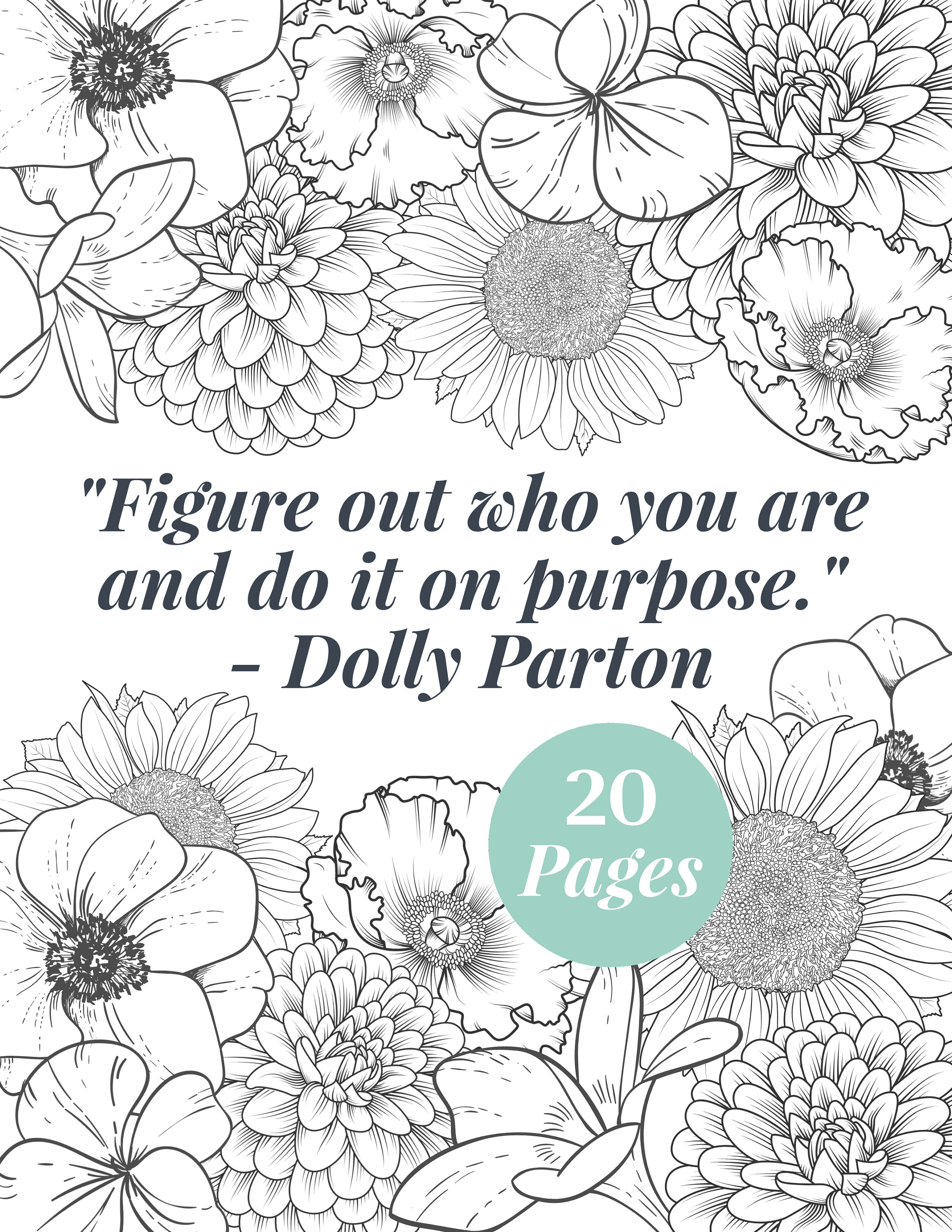 20 Mindfulness Colouring Pages PDF Printable Colouring Book Mental ...