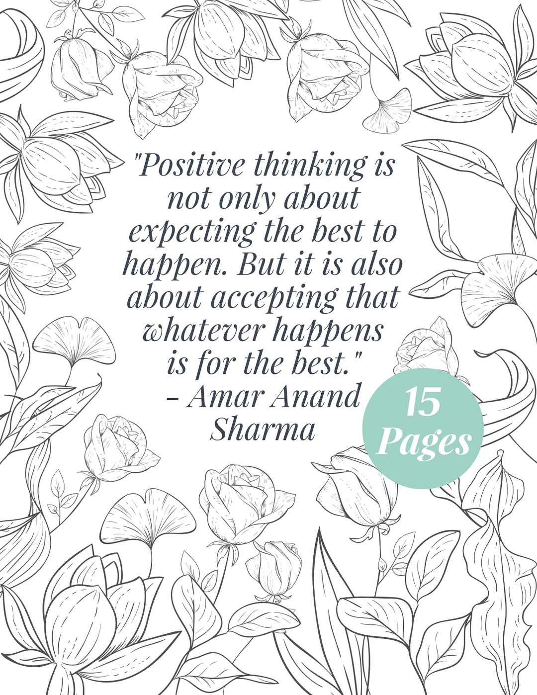 15 Happiness Colouring Pages (PDF) - Printable Colouring Book ...