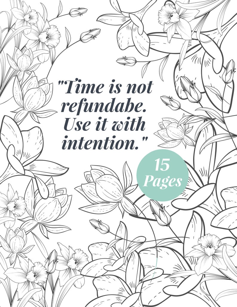 15 Motivational Colouring Pages (PDF) - Printable Colouring Book ...