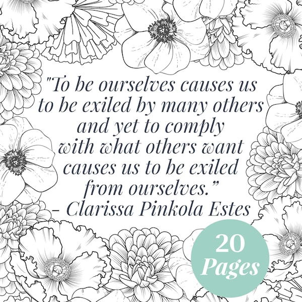 20 Mindfulness Colouring Pages PDF Printable Colouring Book Mental ...