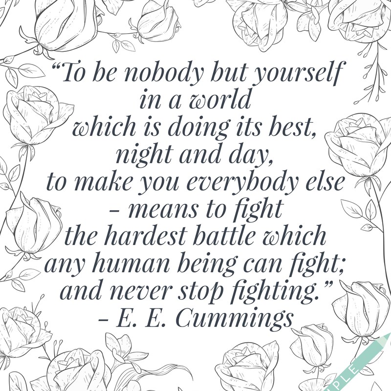 E E Cummings Quote - Etsy