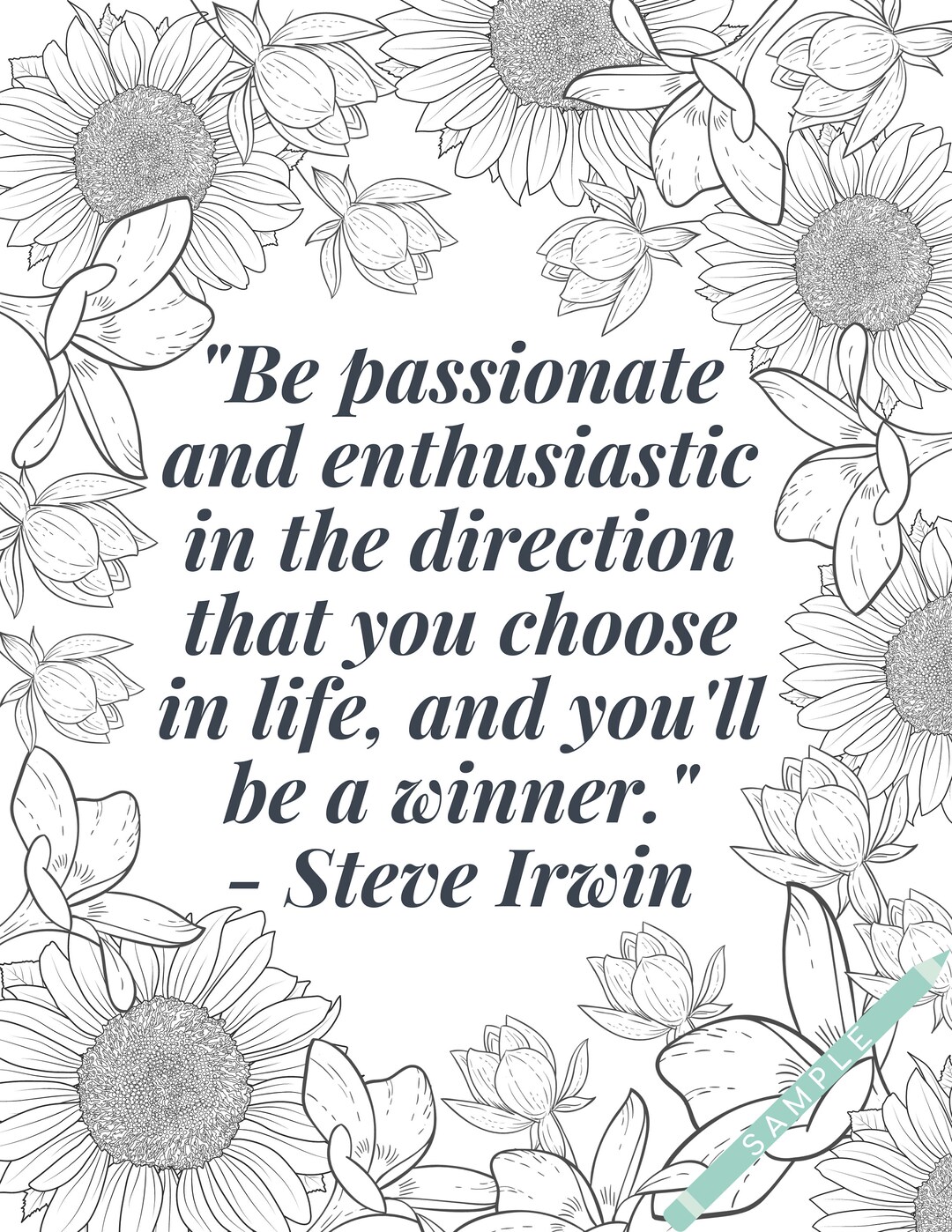 Colouring Page (PDF) - Steve Irwin - Printable Colouring Page ...