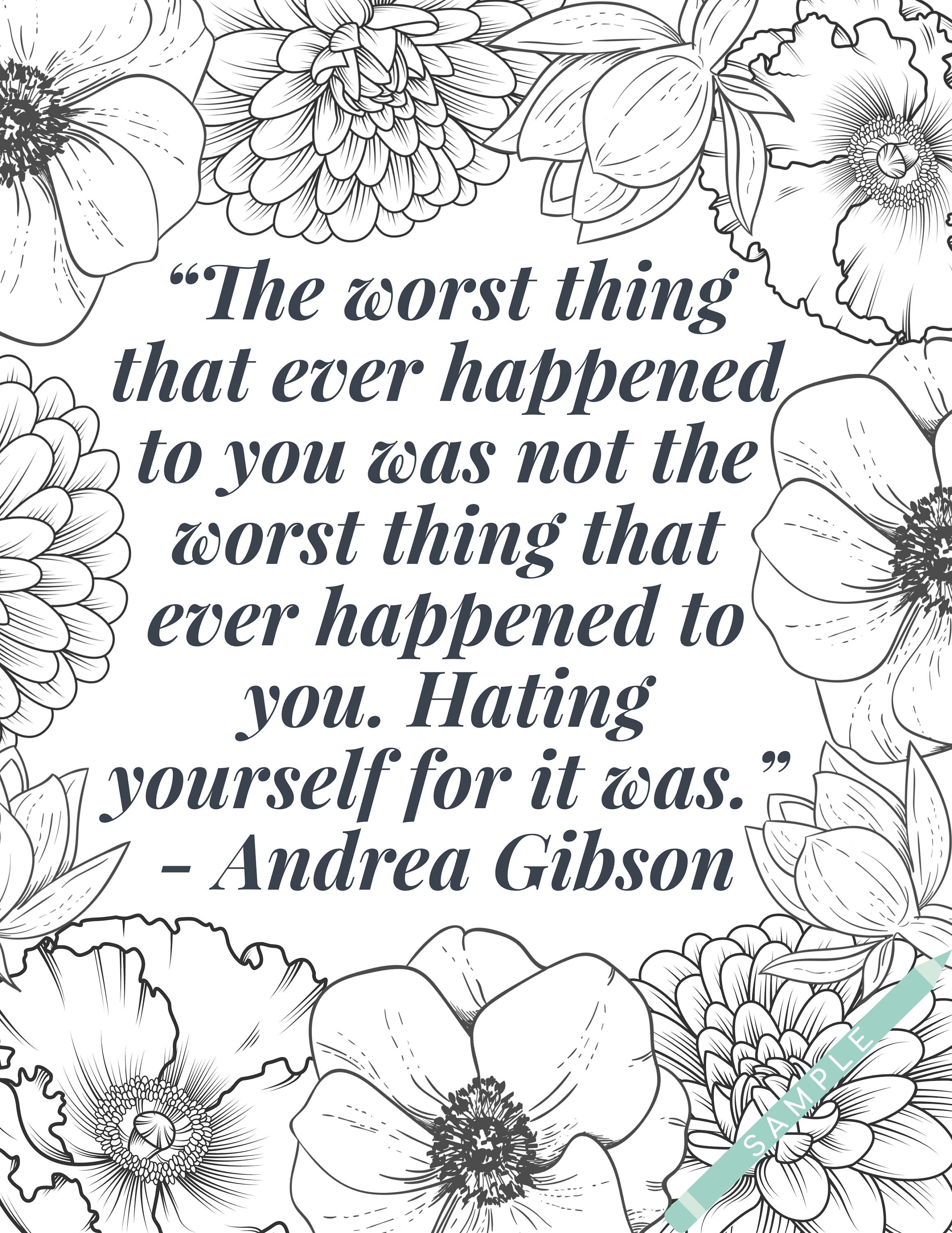 Self-reflection Colouring Book Mental Health Mindfulness - Etsy