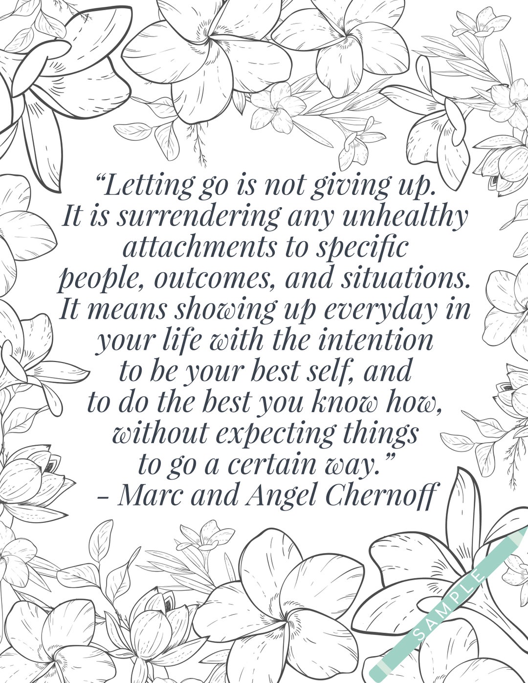 Colouring Page Personal Growth Mindfulness Getting Back to Happy ...