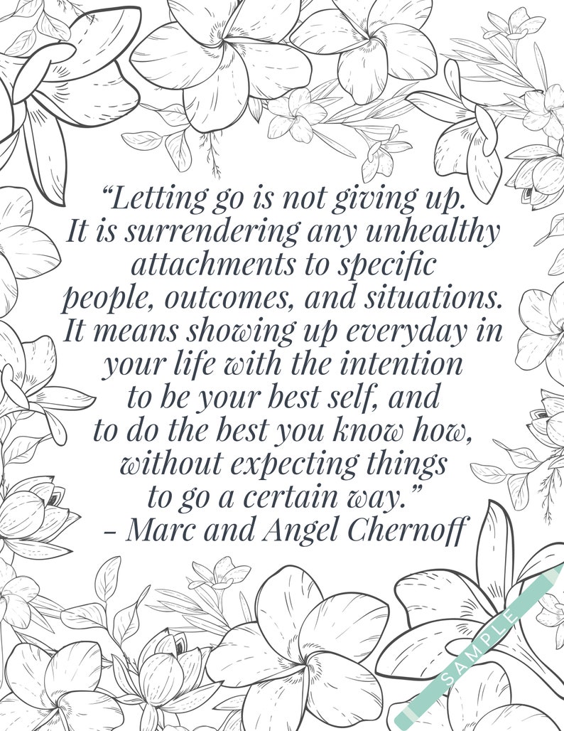 Colouring Page Personal Growth Mindfulness Getting Back to Happy ...