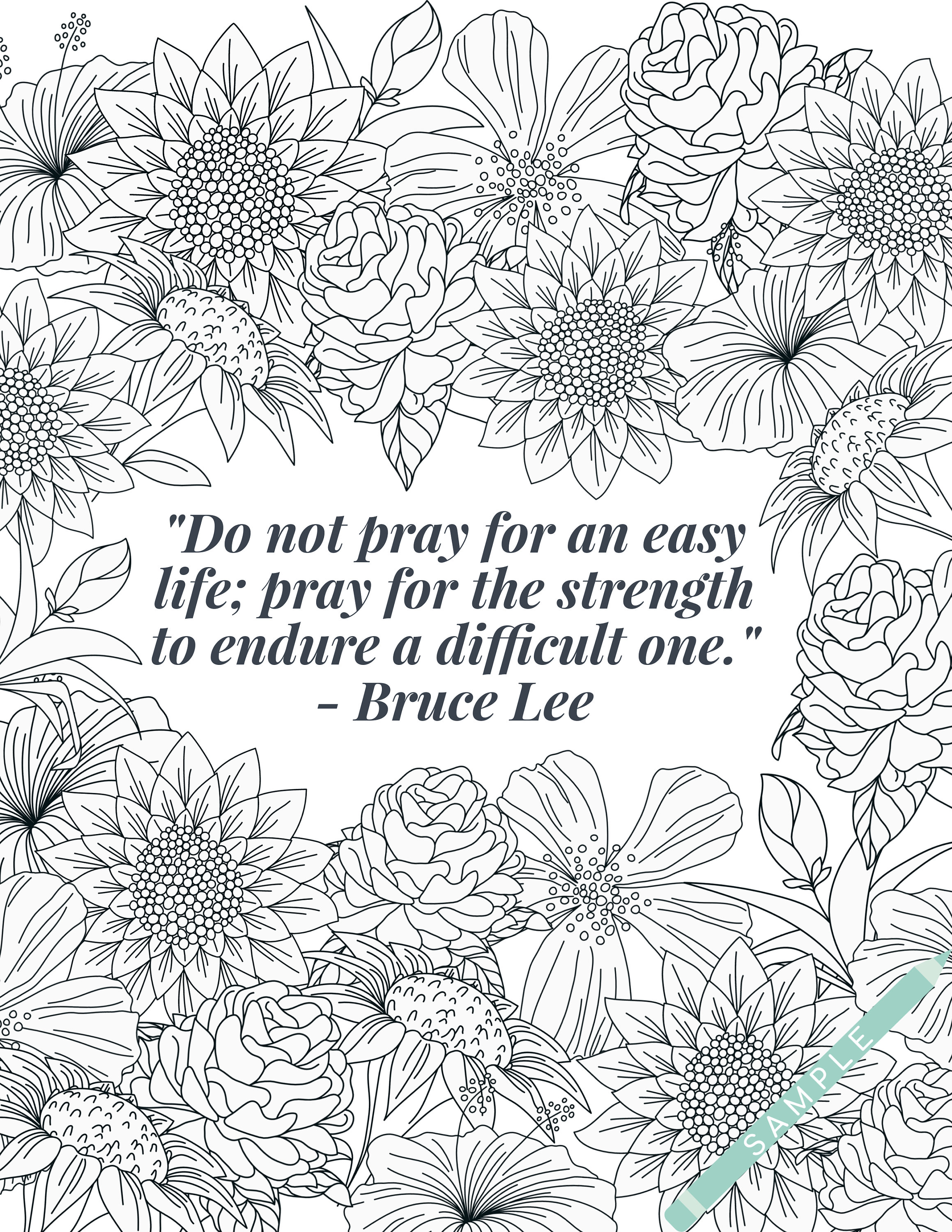 15 Motivational Colouring Pages (PDF) - Printable Colouring Book ...