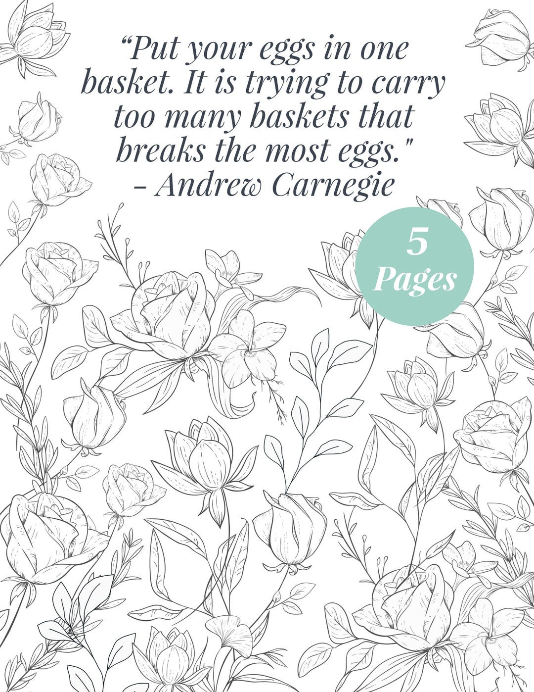 5 Motivational Colouring Pages (PDF) - Printable Colouring Book ...