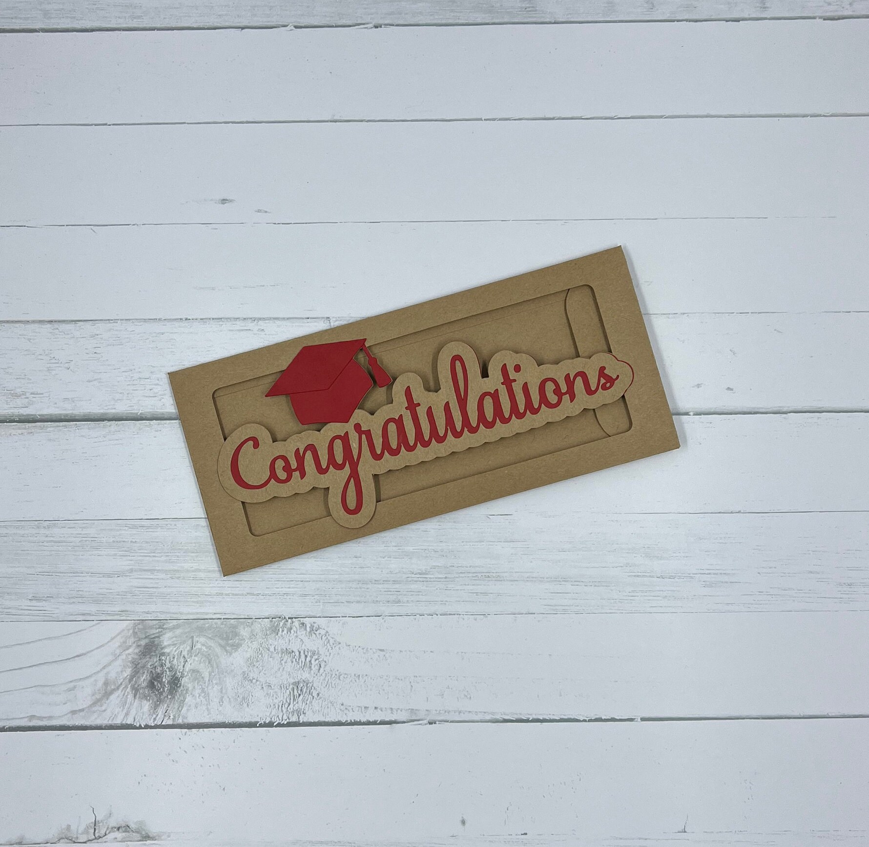 Grad Money Holder, Customizable Color, Graduation Gift, Personalize ...